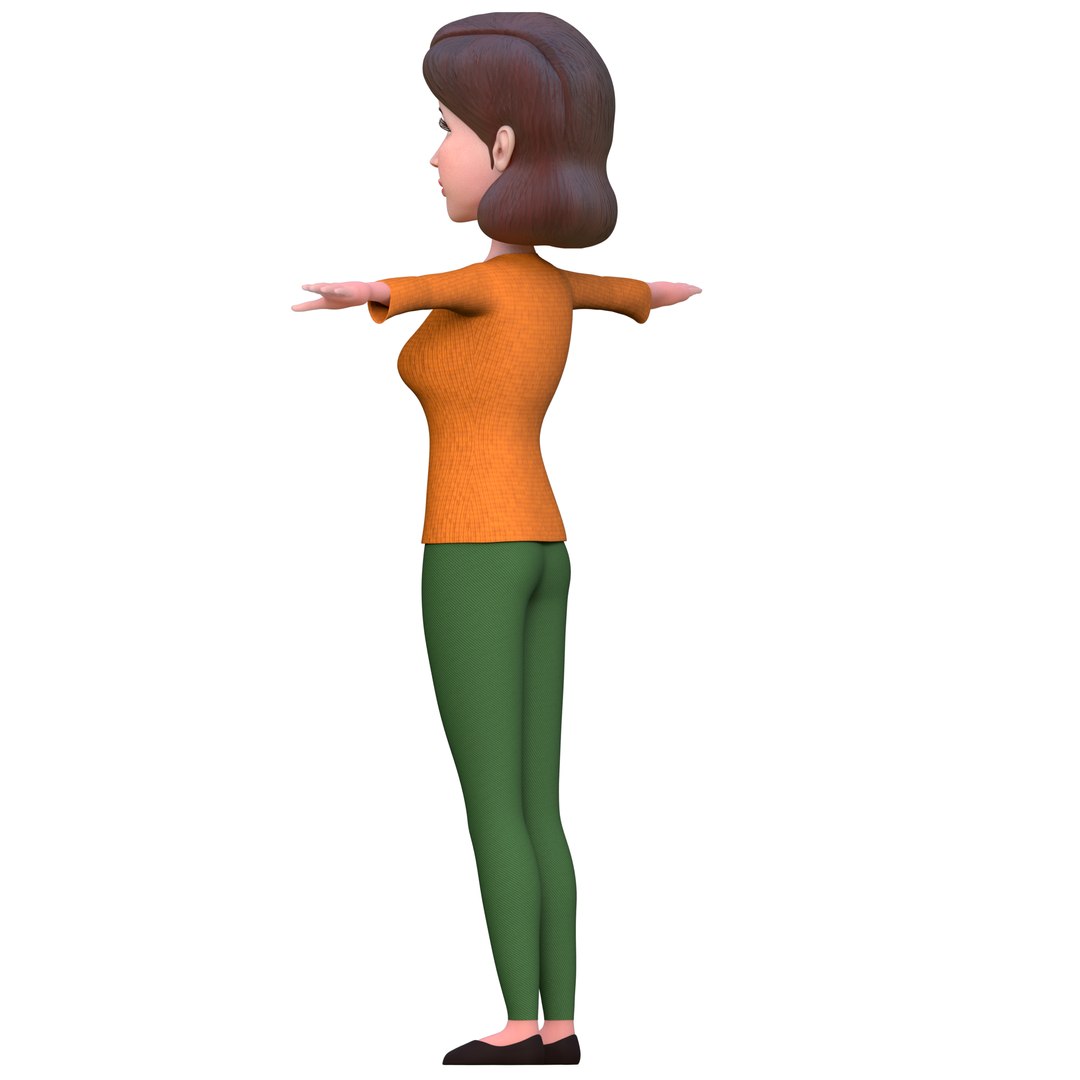 Cartoon Mother Model - TurboSquid 1755481