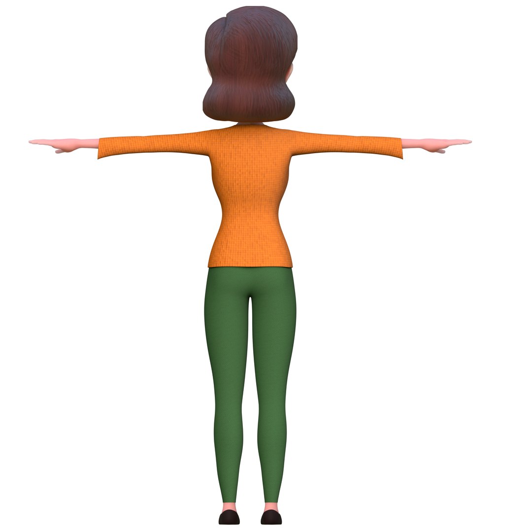 Cartoon Mother Model - TurboSquid 1755481