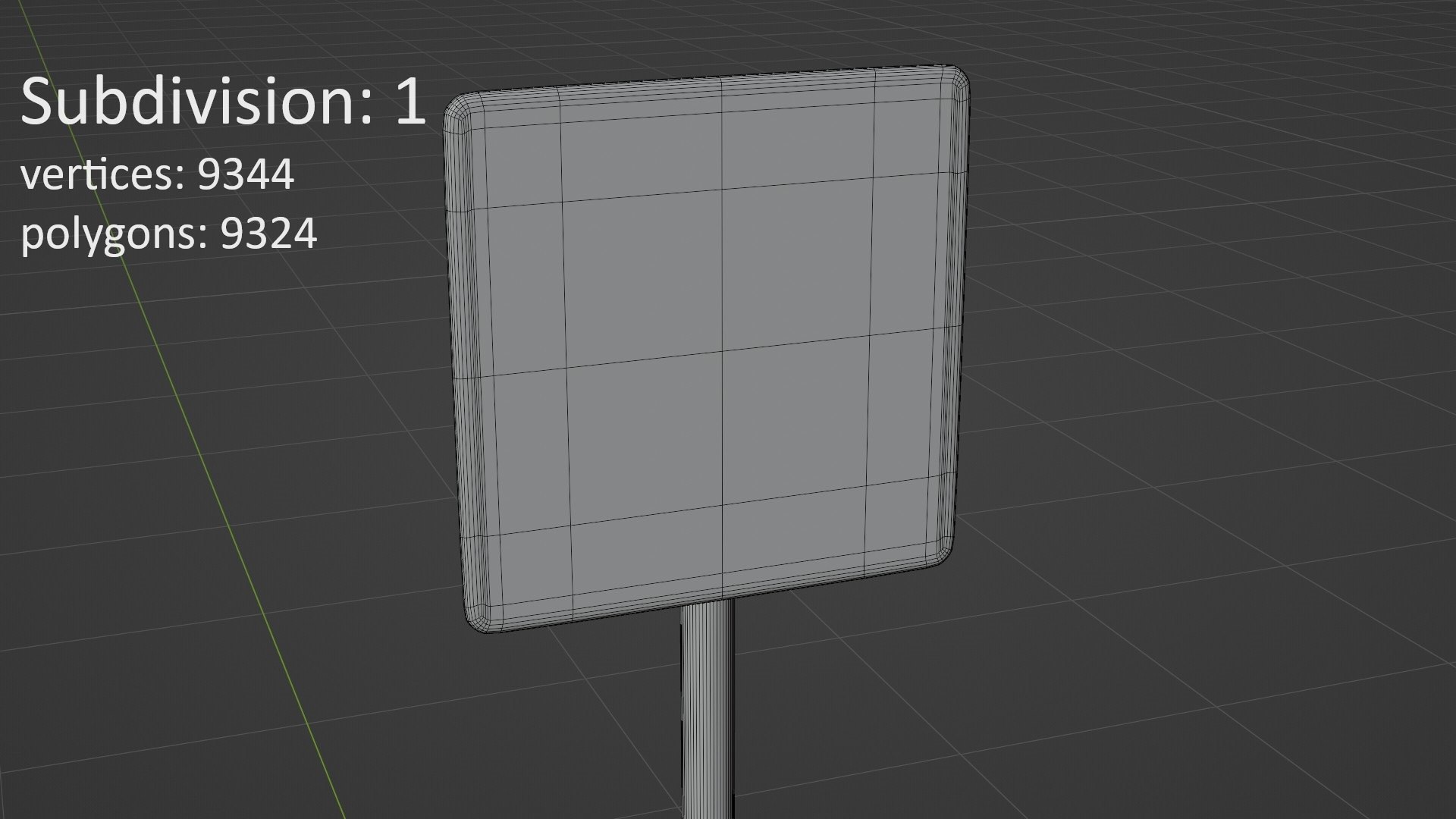 Traffic Sign Blue Crosswalk 3D Model - TurboSquid 2143761