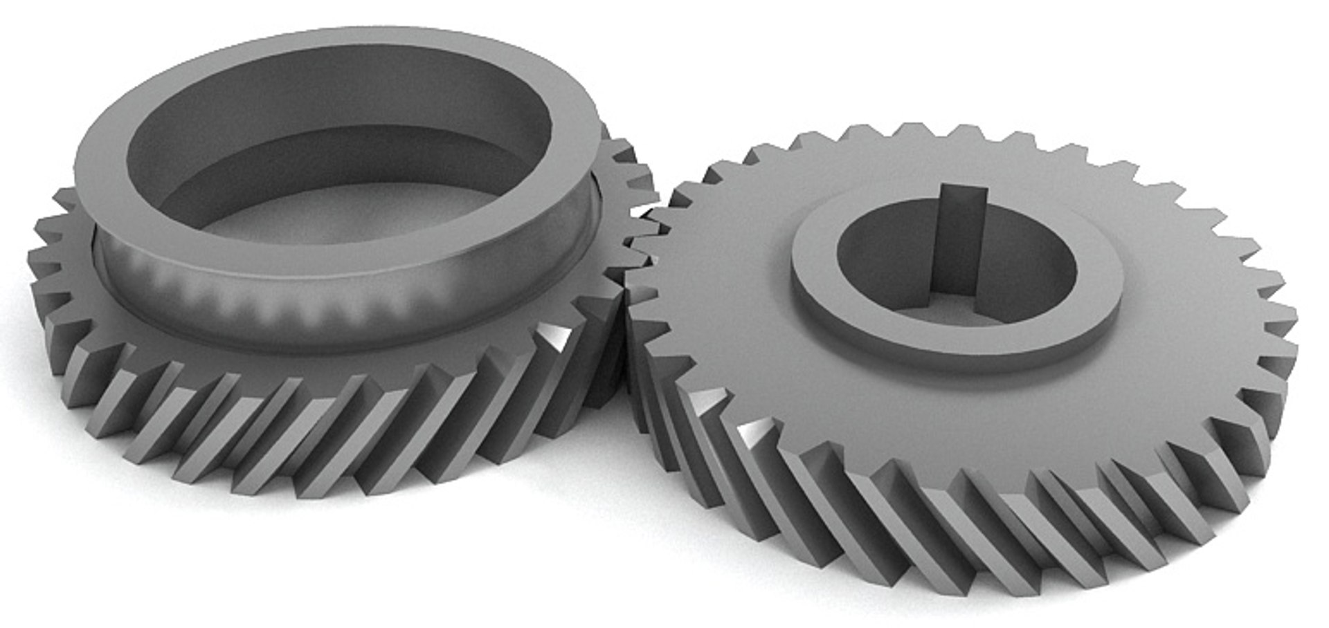 Helical Gears 3d Model