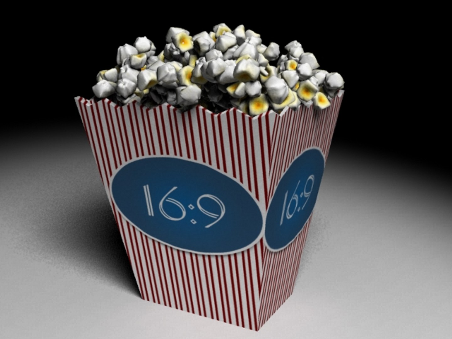 3d Model Of Popcorn Corn