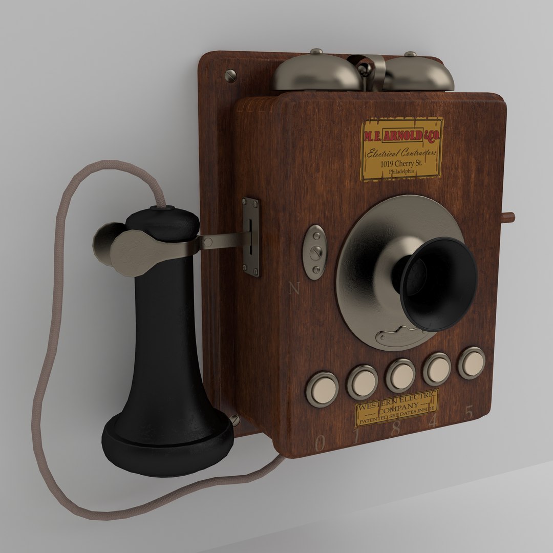 Vintage Telephone 3D Model - TurboSquid 1313779