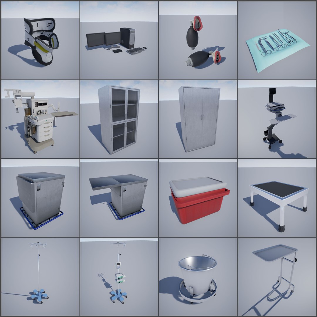 3d Model Medical Operating Room Hospital