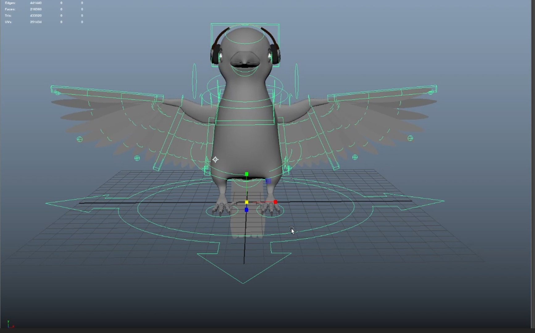 3D Rigged 3D Bird Model - TurboSquid 2241243