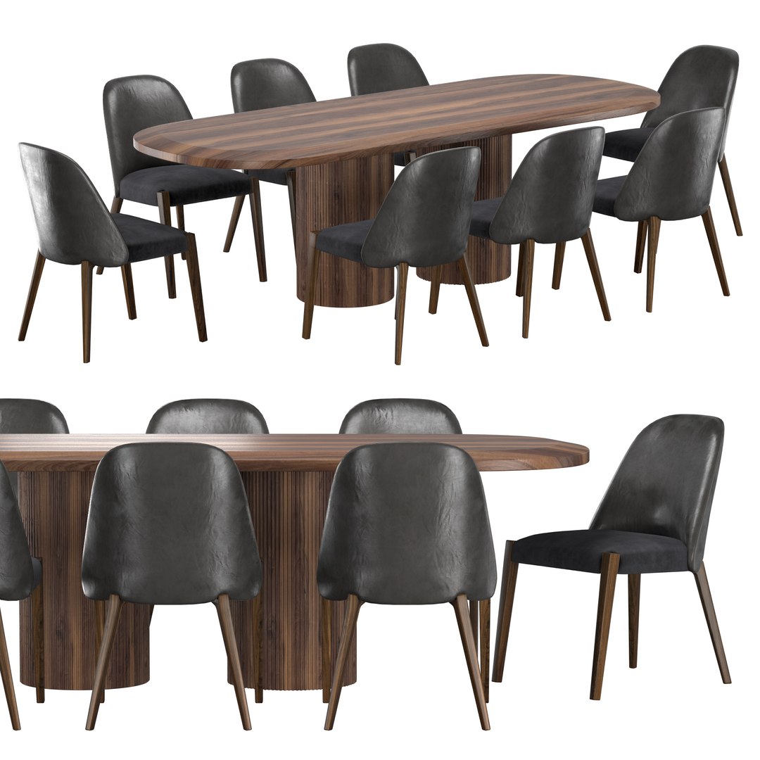 OSTINATO II TABLE and BALDUCCI CHAIR 3D model - TurboSquid 1954335