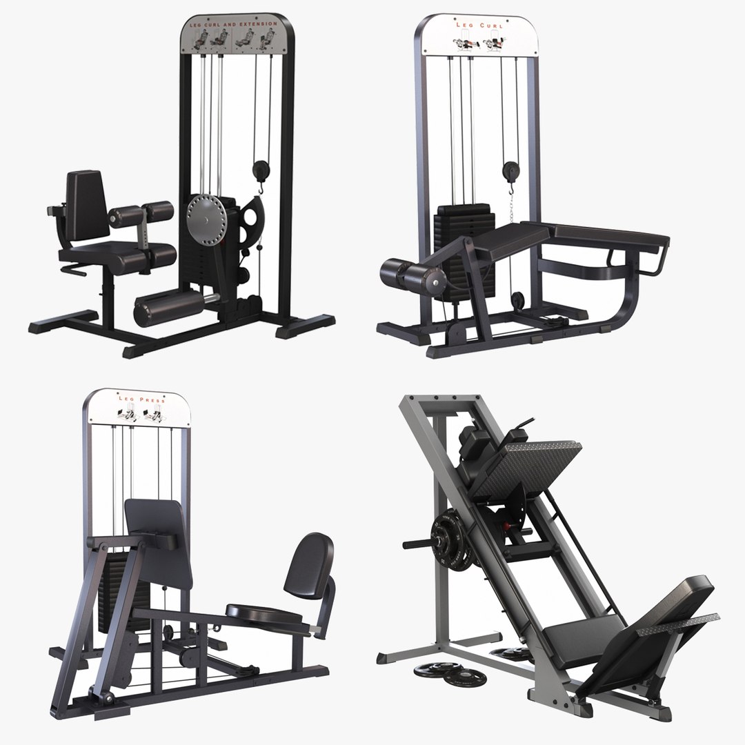 Leg Exercise Machine Collection 4 In 1 3D - TurboSquid 1931416