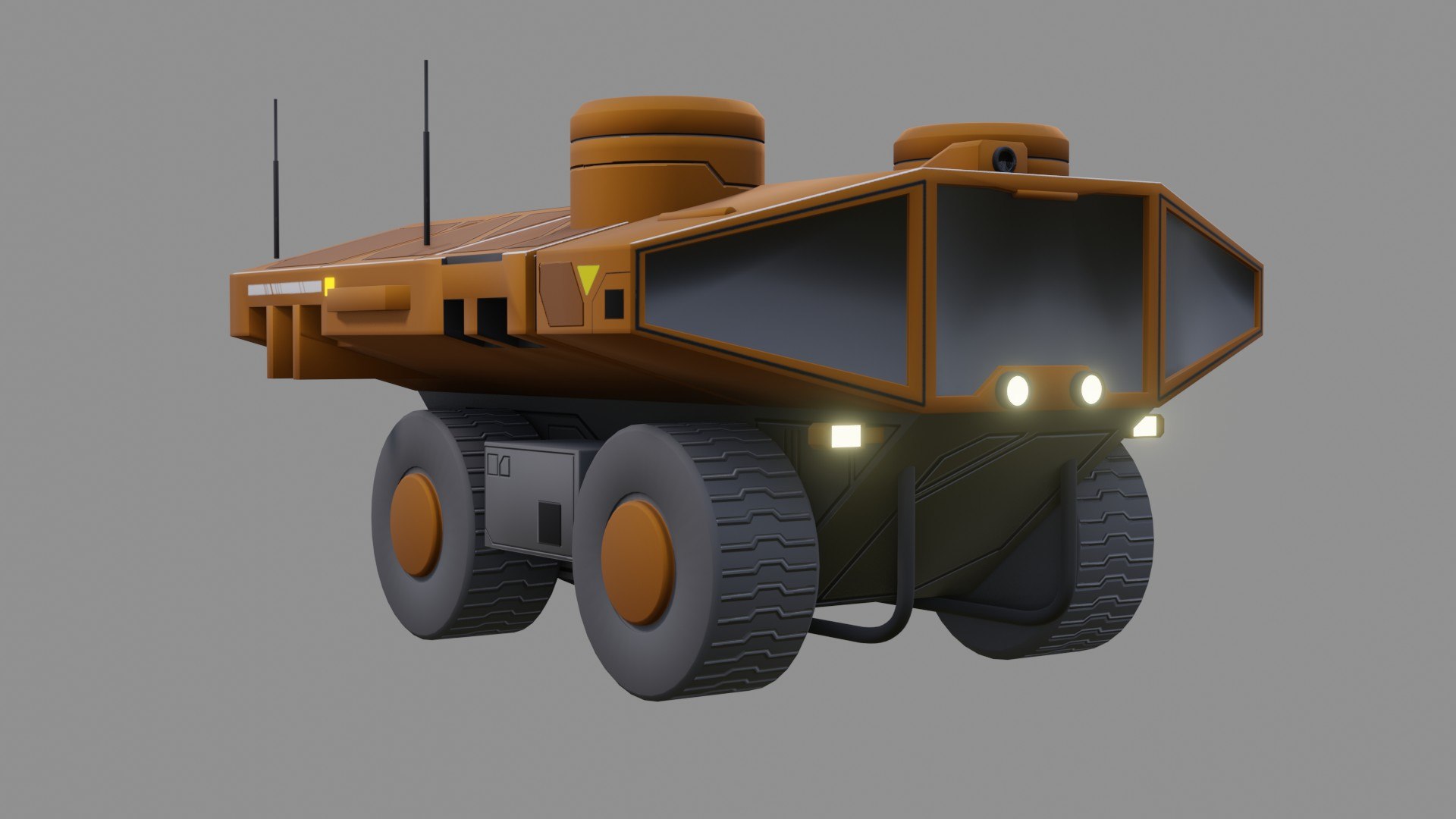 Sci-Fi Rover - Low Poly - Game Ready - PBR 3D - TurboSquid 1807362