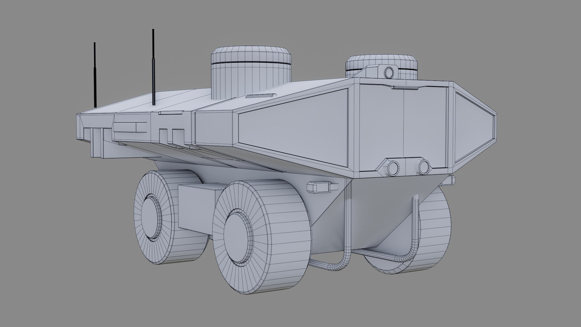 Sci-Fi Rover - Low Poly - Game Ready - PBR 3D - TurboSquid 1807362
