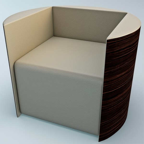 3d cylinder chair model