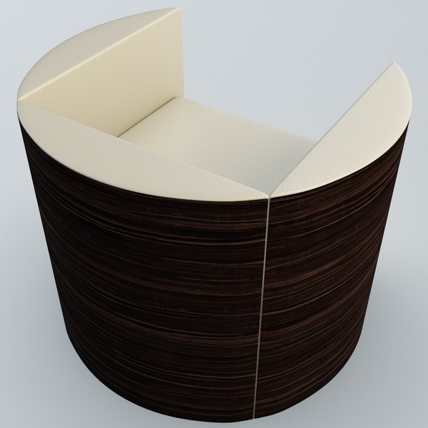 3d cylinder chair model