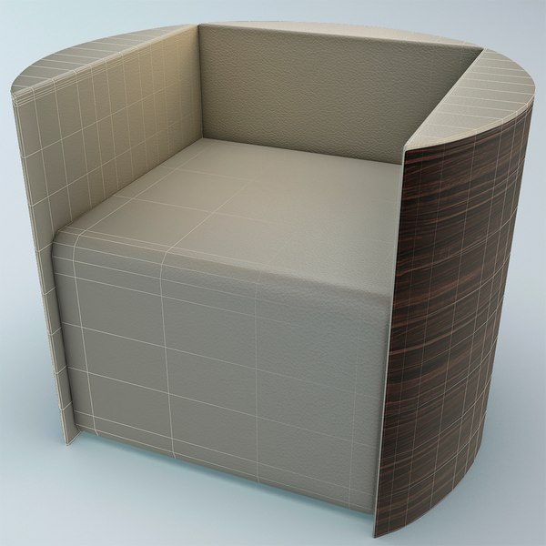 3d cylinder chair model