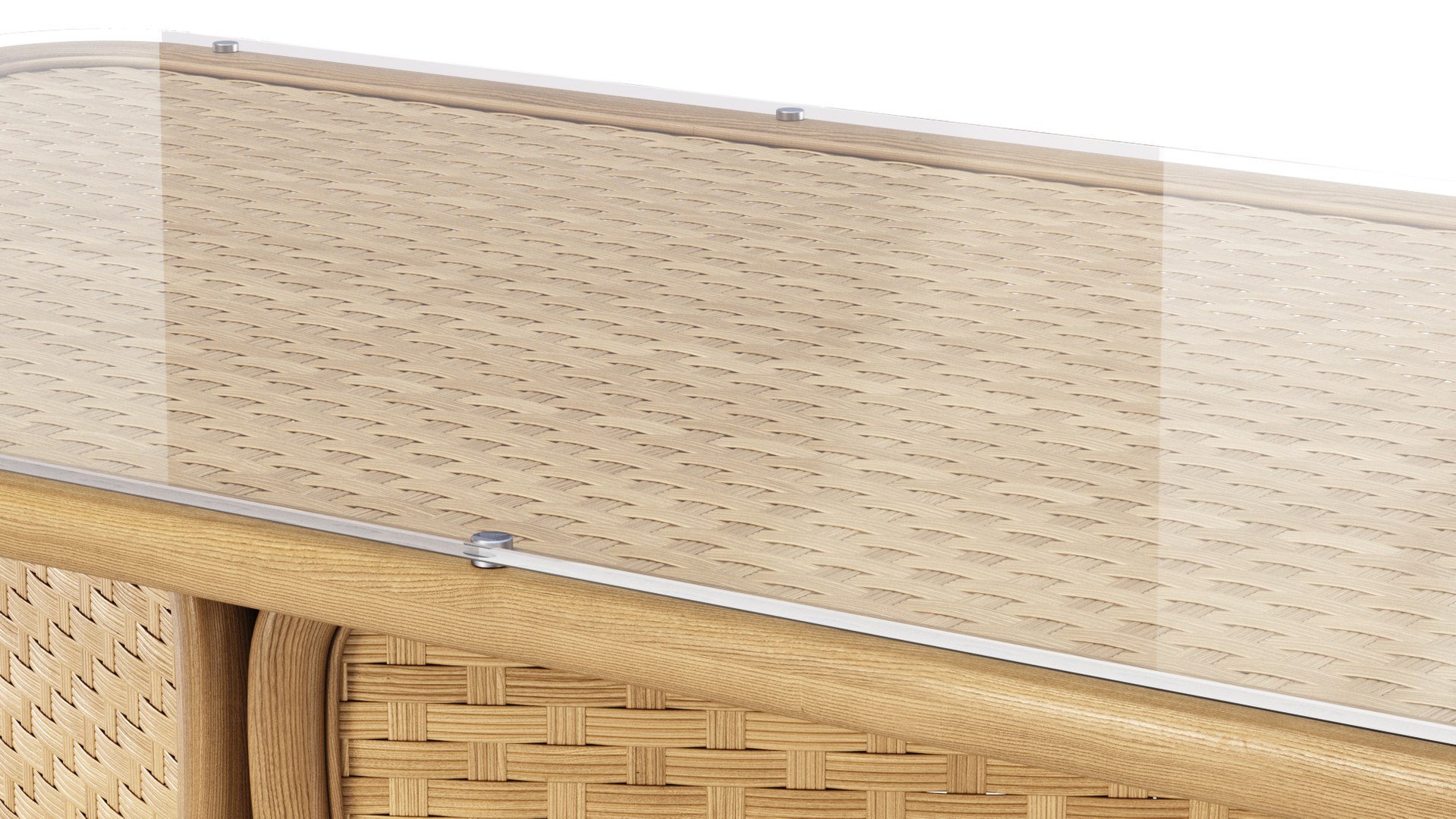Lucy Rattan Rectangular Table By Bpoint 3D Model - TurboSquid 2030830