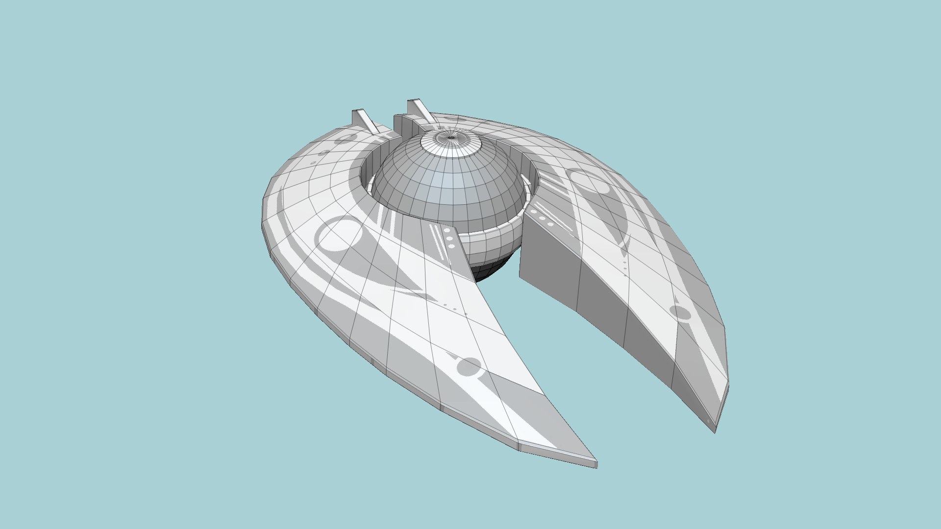 Alien Spaceship UFO I02 Aluminum - Sci Fi Spacecraft Design 3D Model ...