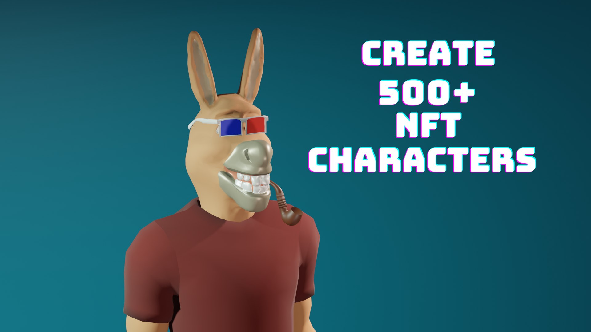 3D Donkey Man - 3d NFT Characters Model - TurboSquid 1881557