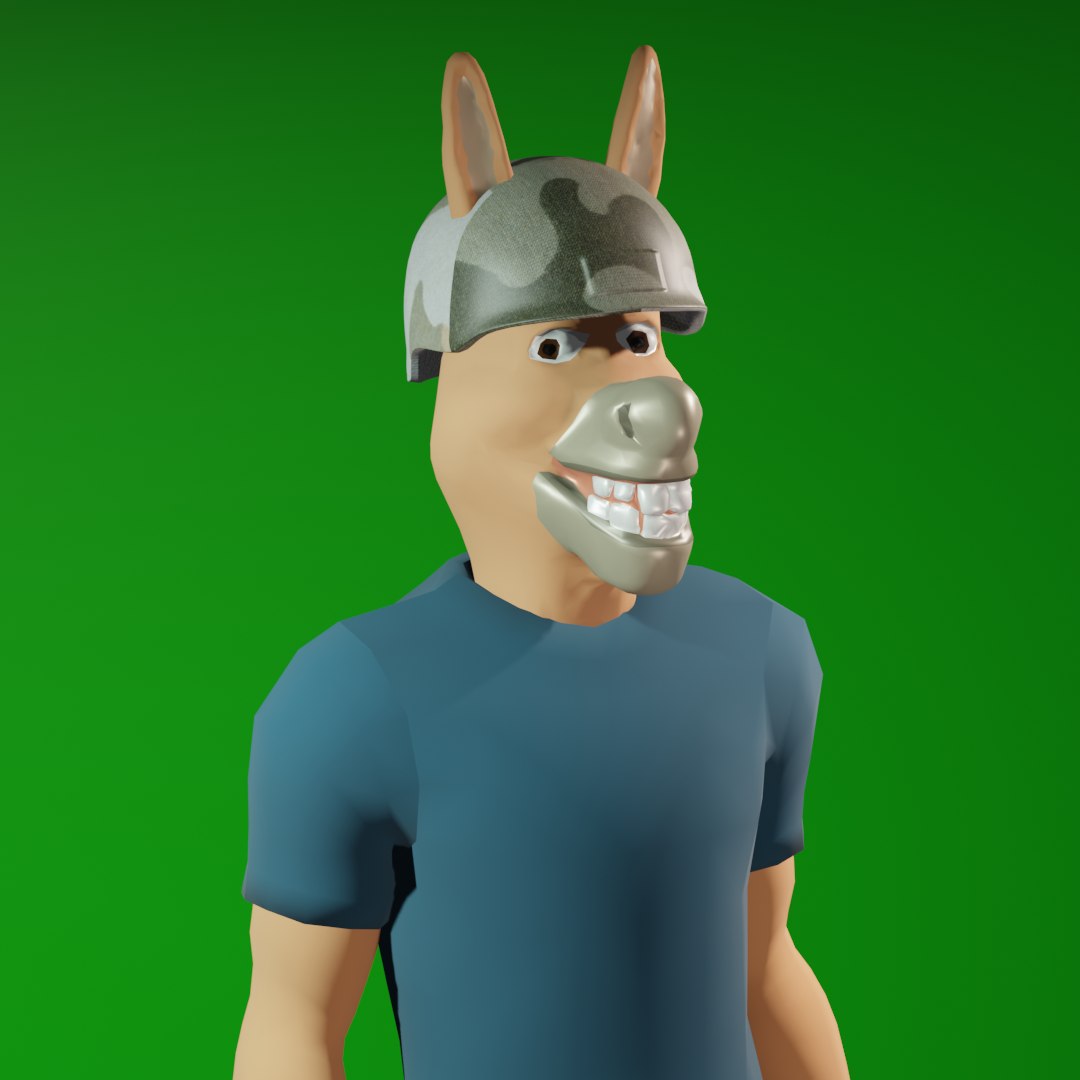 3D Donkey Man - 3d NFT Characters Model - TurboSquid 1881557