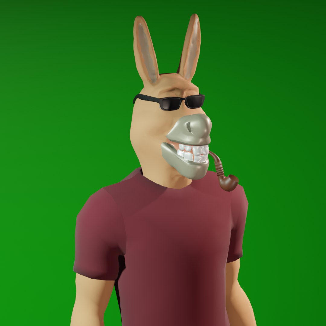 3D Donkey Man - 3d NFT Characters Model - TurboSquid 1881557