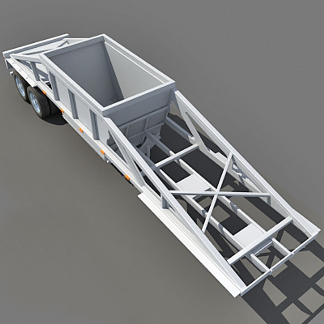 3d Dump Trailer Model