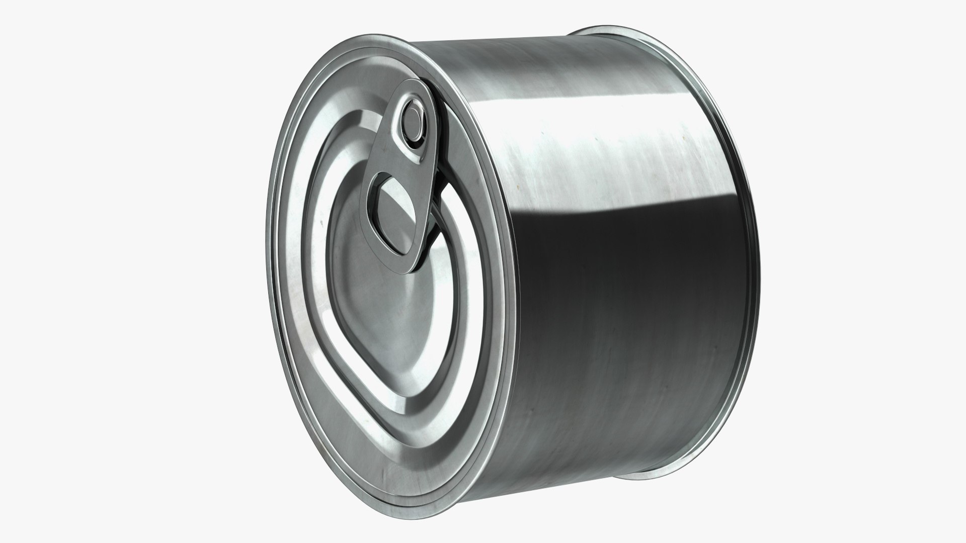 3D Food Tin Can With Pull Tab Model - TurboSquid 2346112