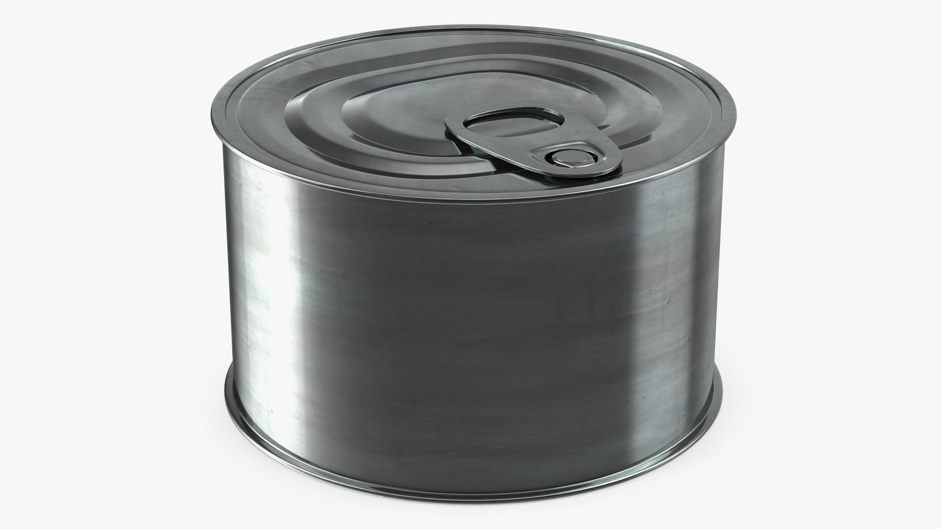 3D Food Tin Can With Pull Tab Model - TurboSquid 2346112