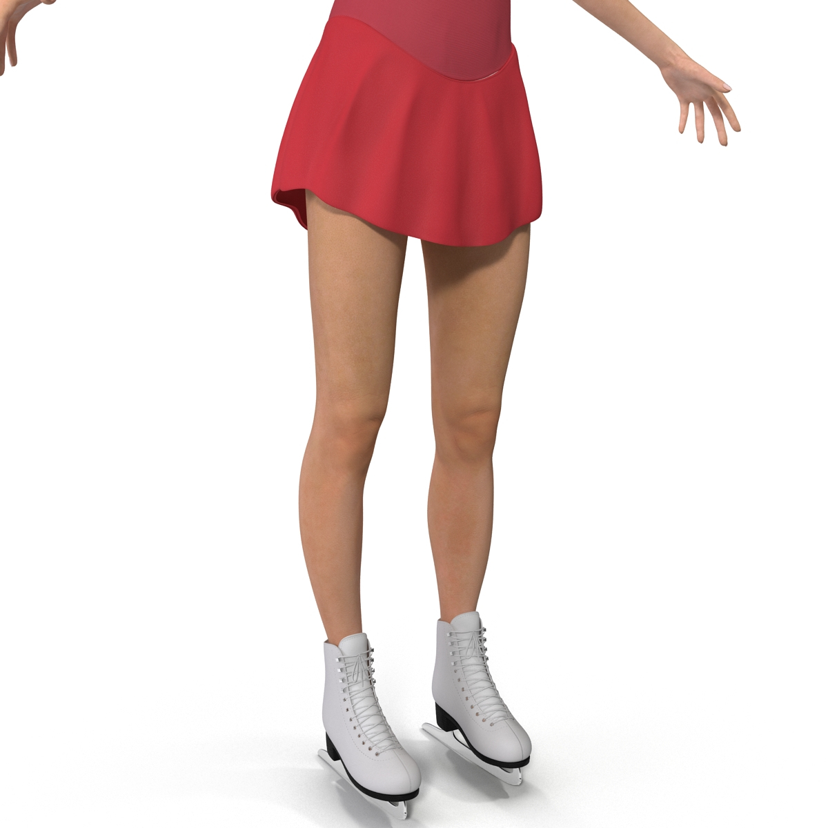 3d women figure skater model