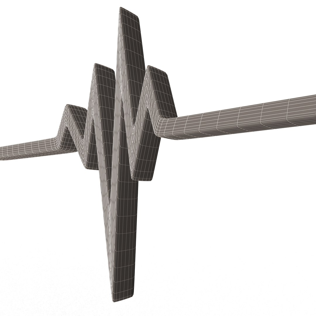 3D Pulse Symbol Model - TurboSquid 1850262