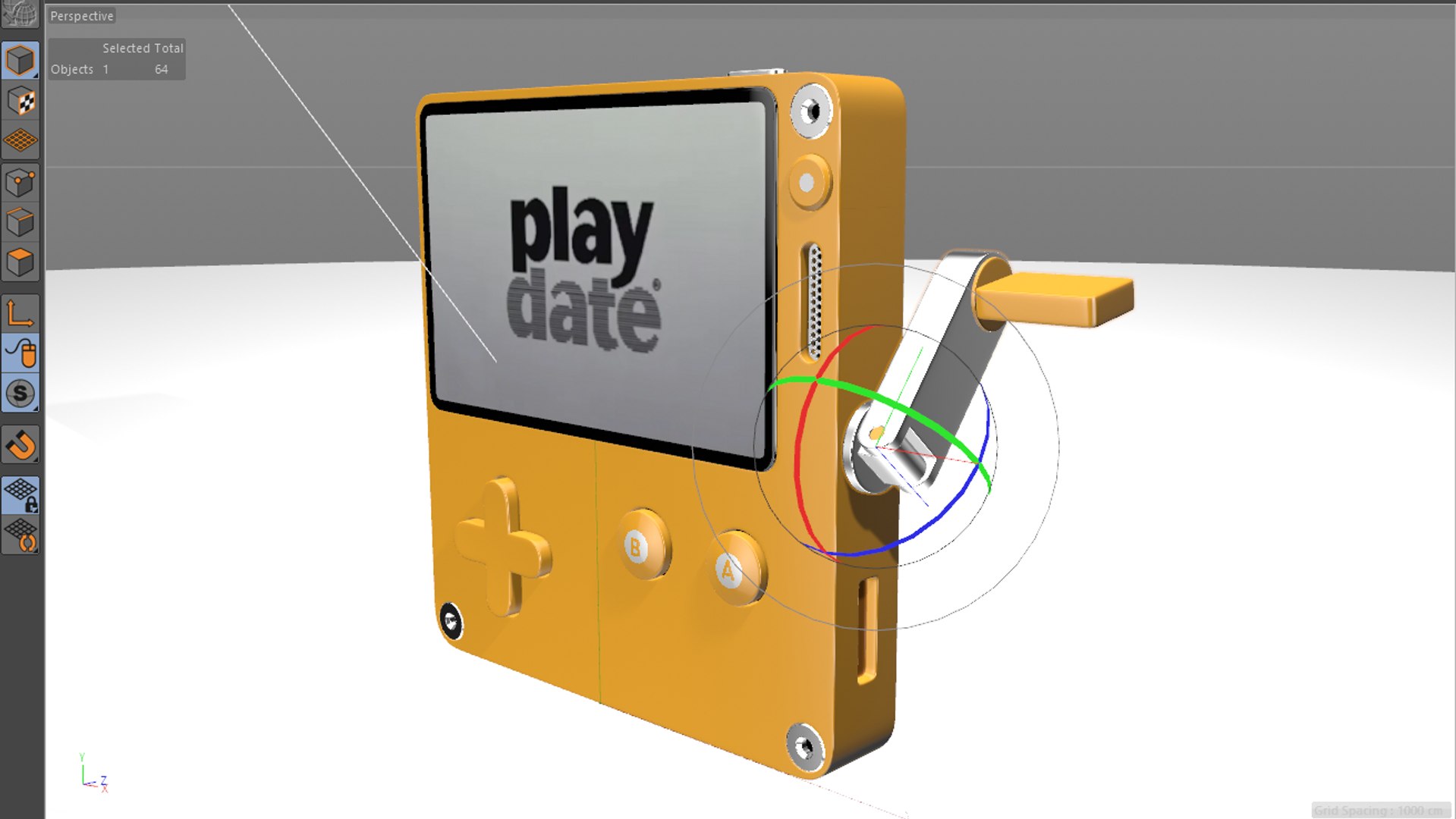 Playdate Handheld Game System 3D - TurboSquid 2121494