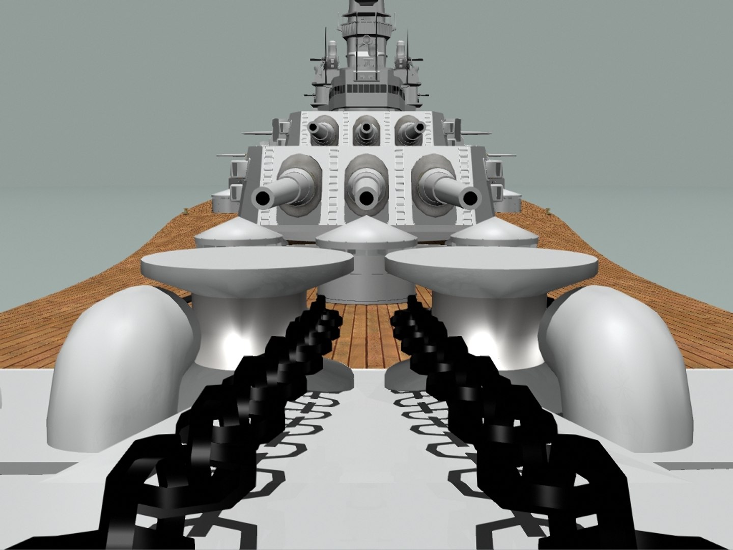Iowa Battleships 3d Obj