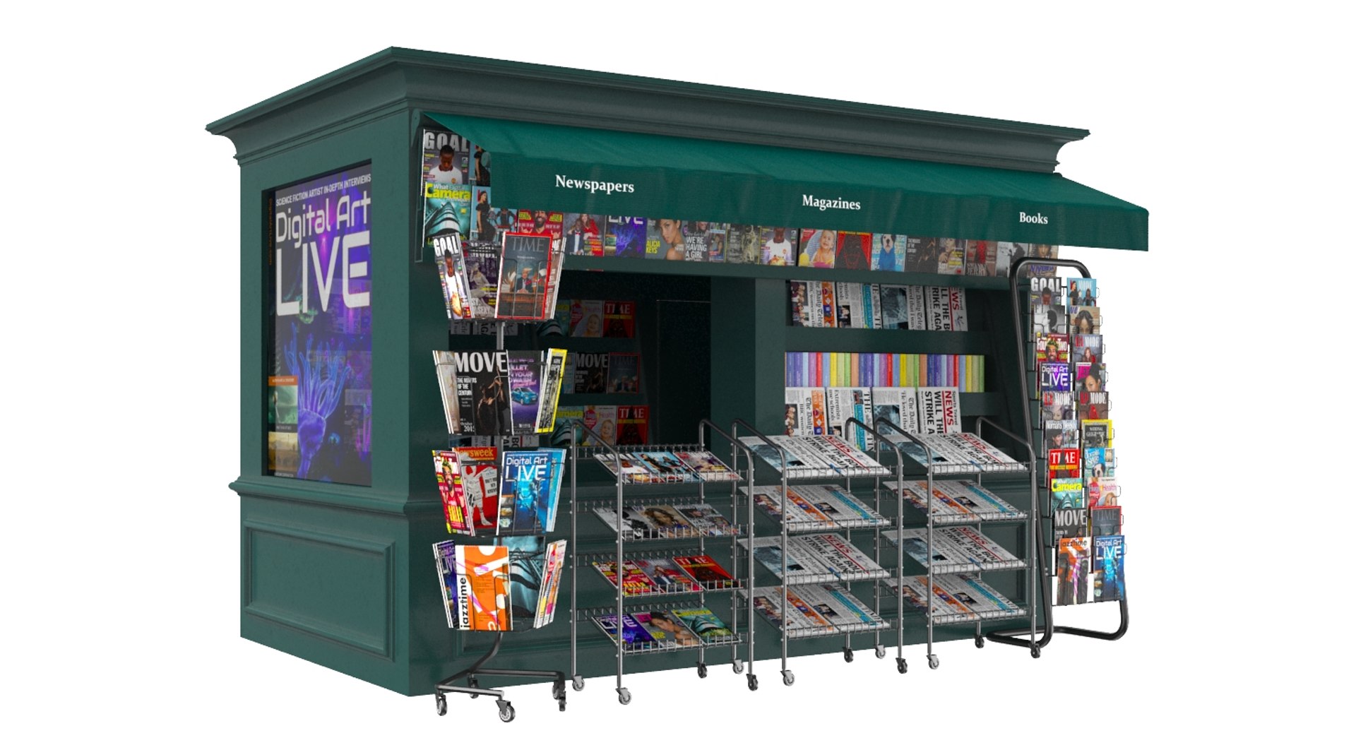 Kiosks Stand Model - TurboSquid 1377406