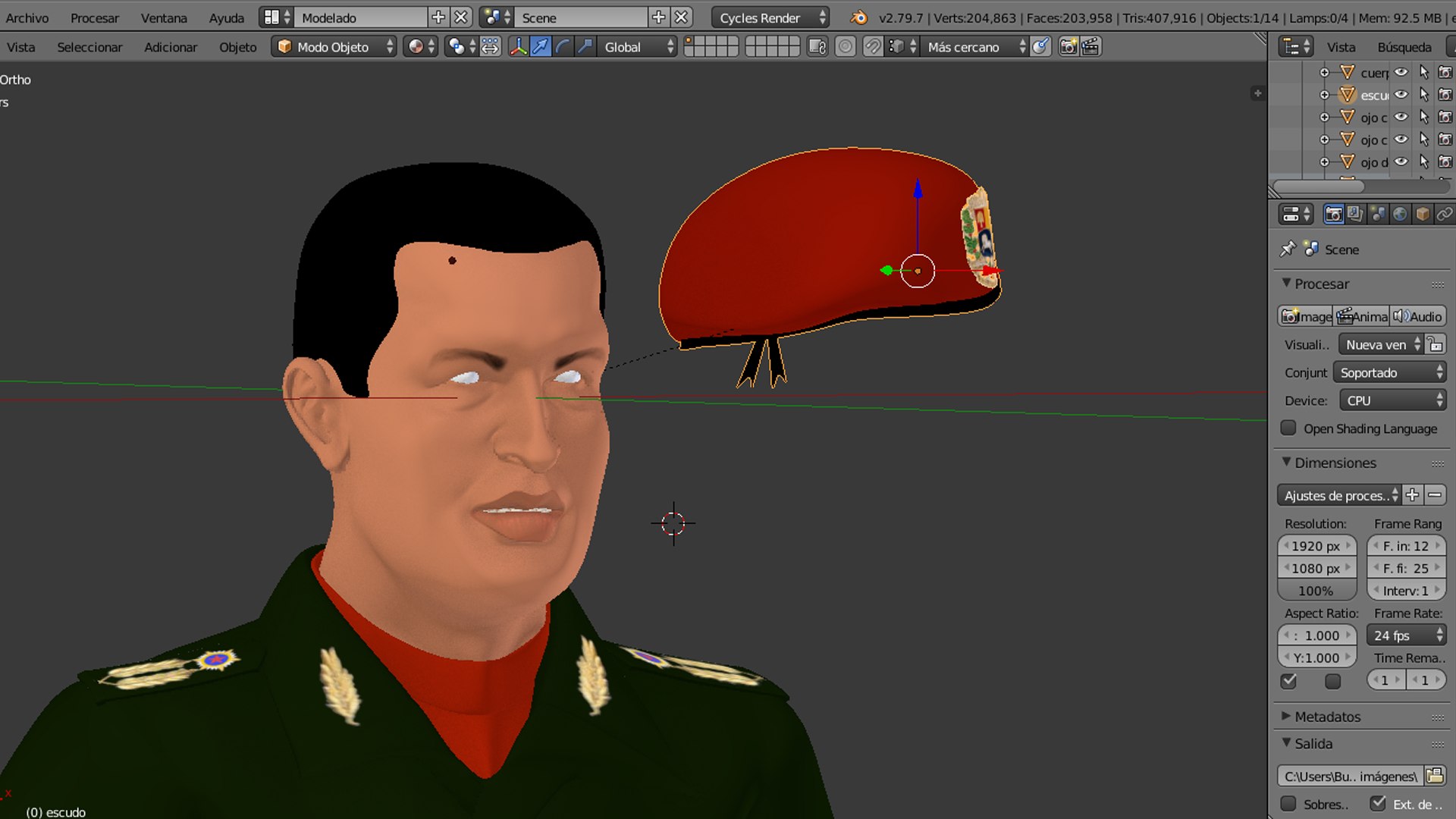 3D Model Comandante Chavez - TurboSquid 1759205