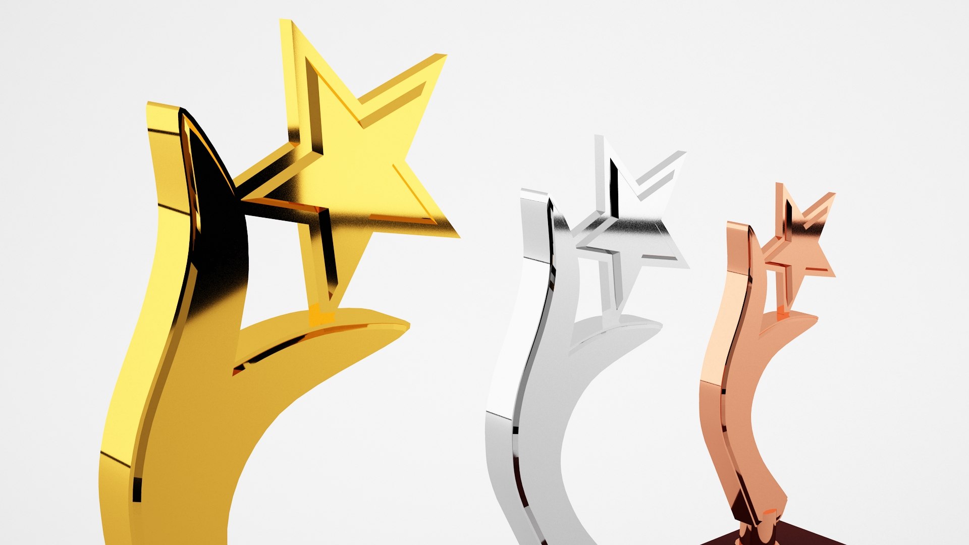 3D Nine Awards Together model - TurboSquid 1989971