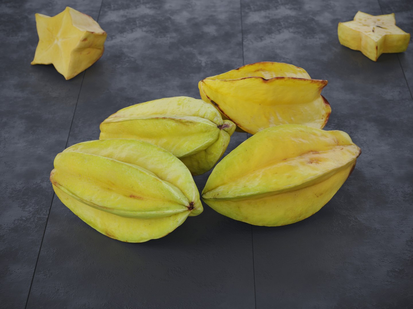Star Fruit 3D Model - TurboSquid 2094347