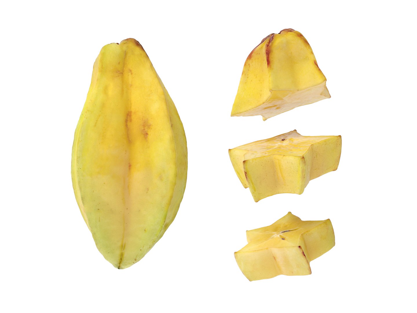 Star Fruit 3D Model - TurboSquid 2094347