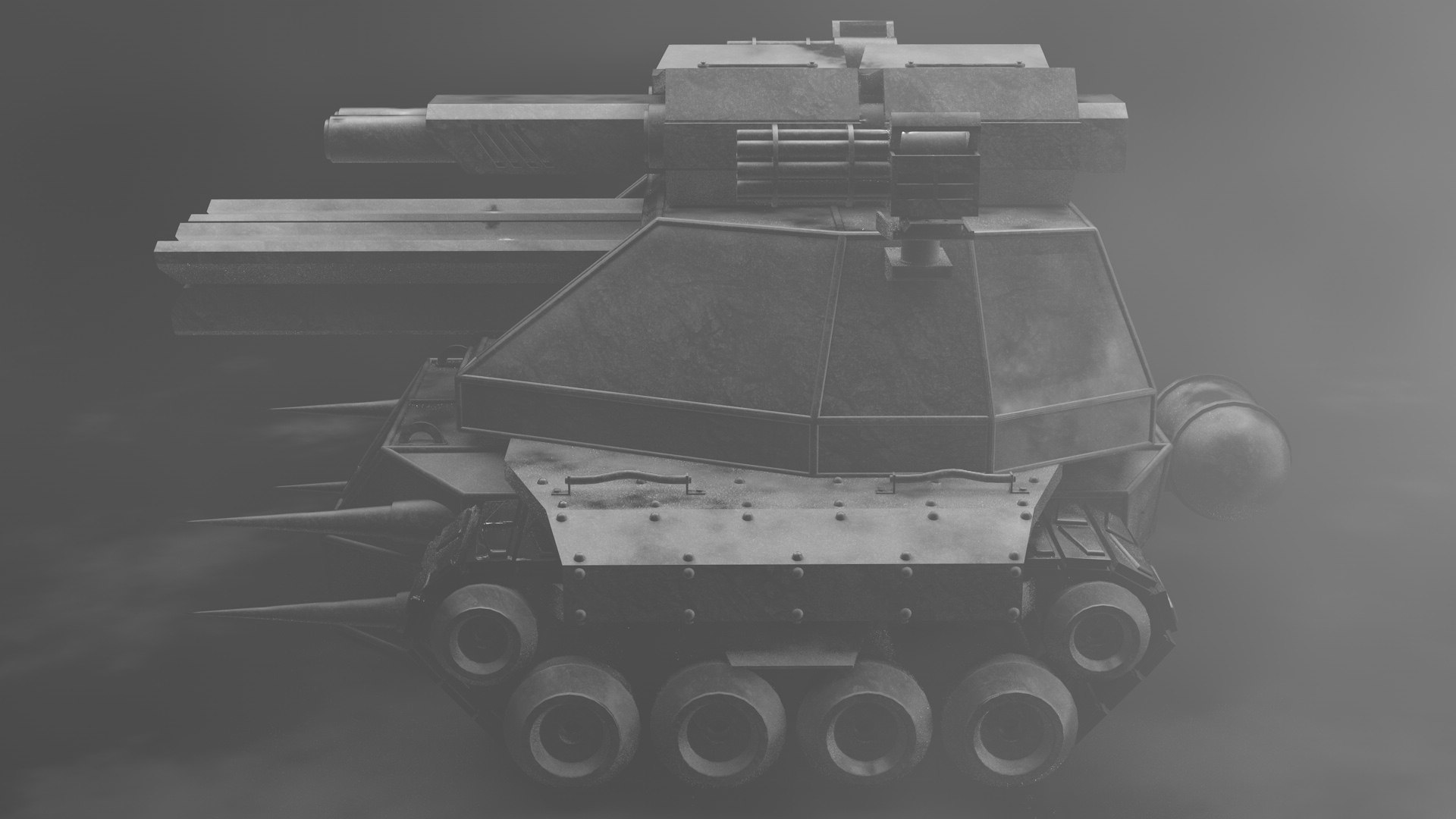 Drone Combat Tank 3D - TurboSquid 2008155