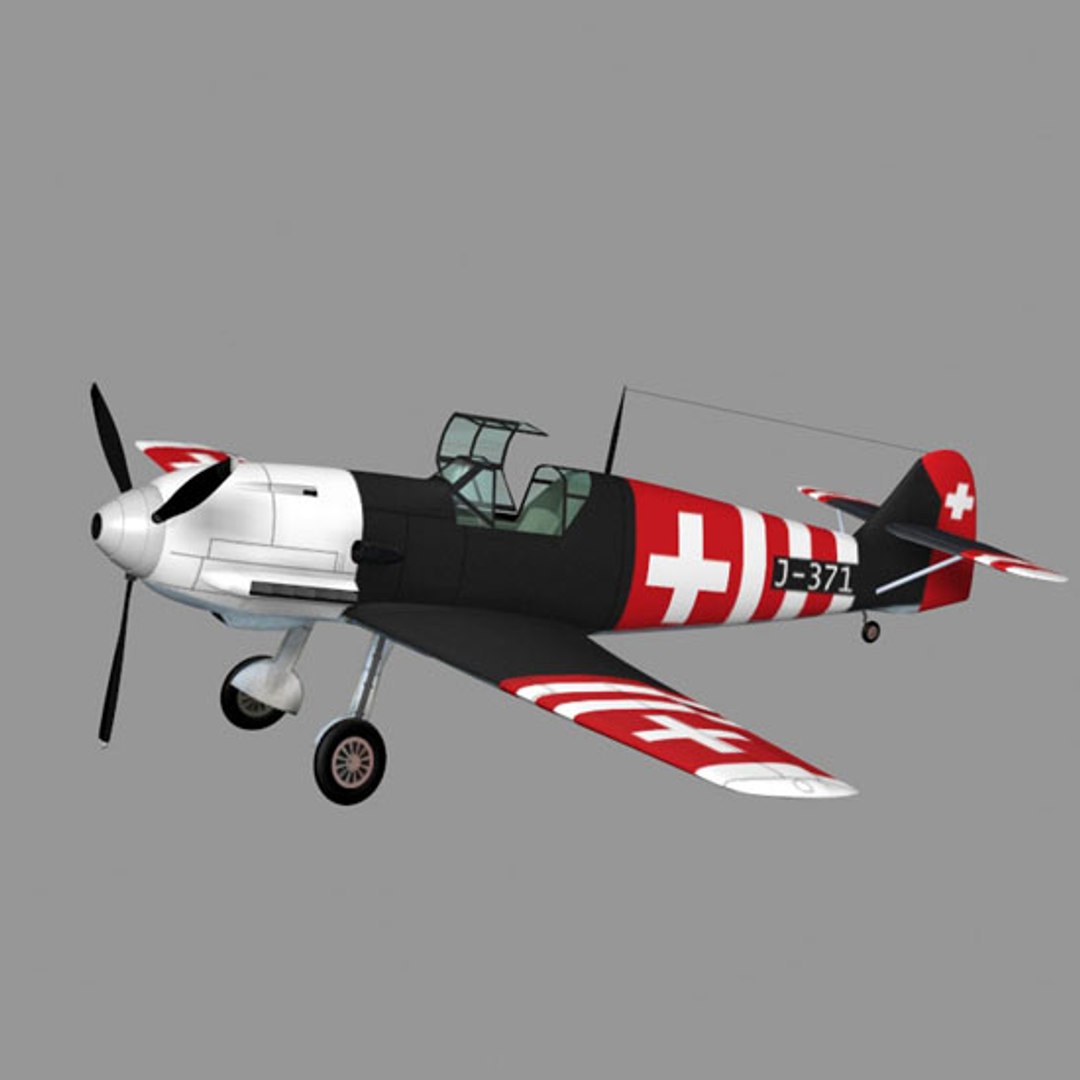 Bf109 Fighter Plane Pzbf109 3d Pz3
