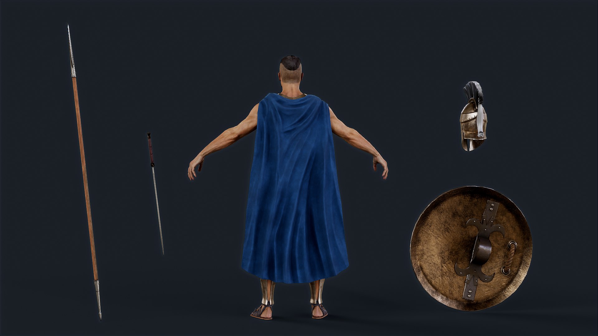 3D ATHENIAN HEAVY HOPLITE Model - TurboSquid 2289889