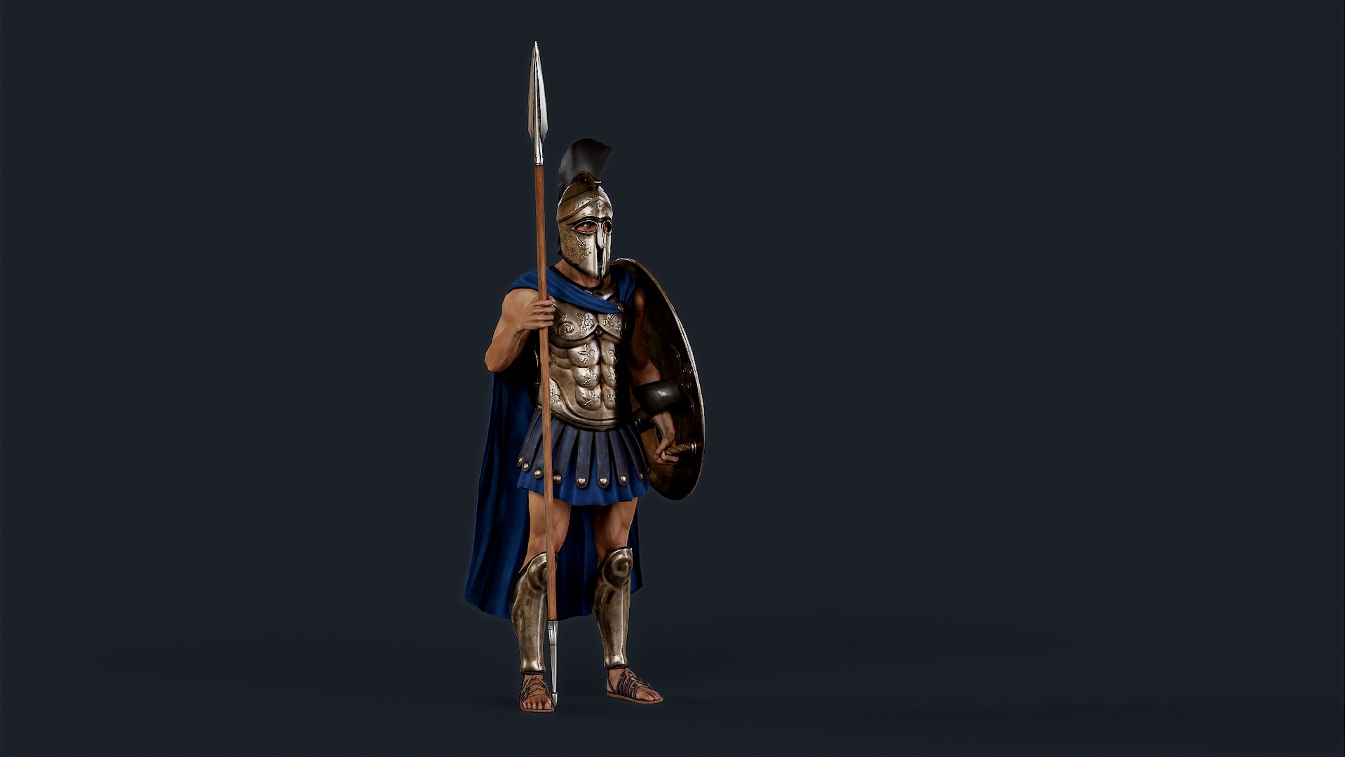 3D ATHENIAN HEAVY HOPLITE Model - TurboSquid 2289889