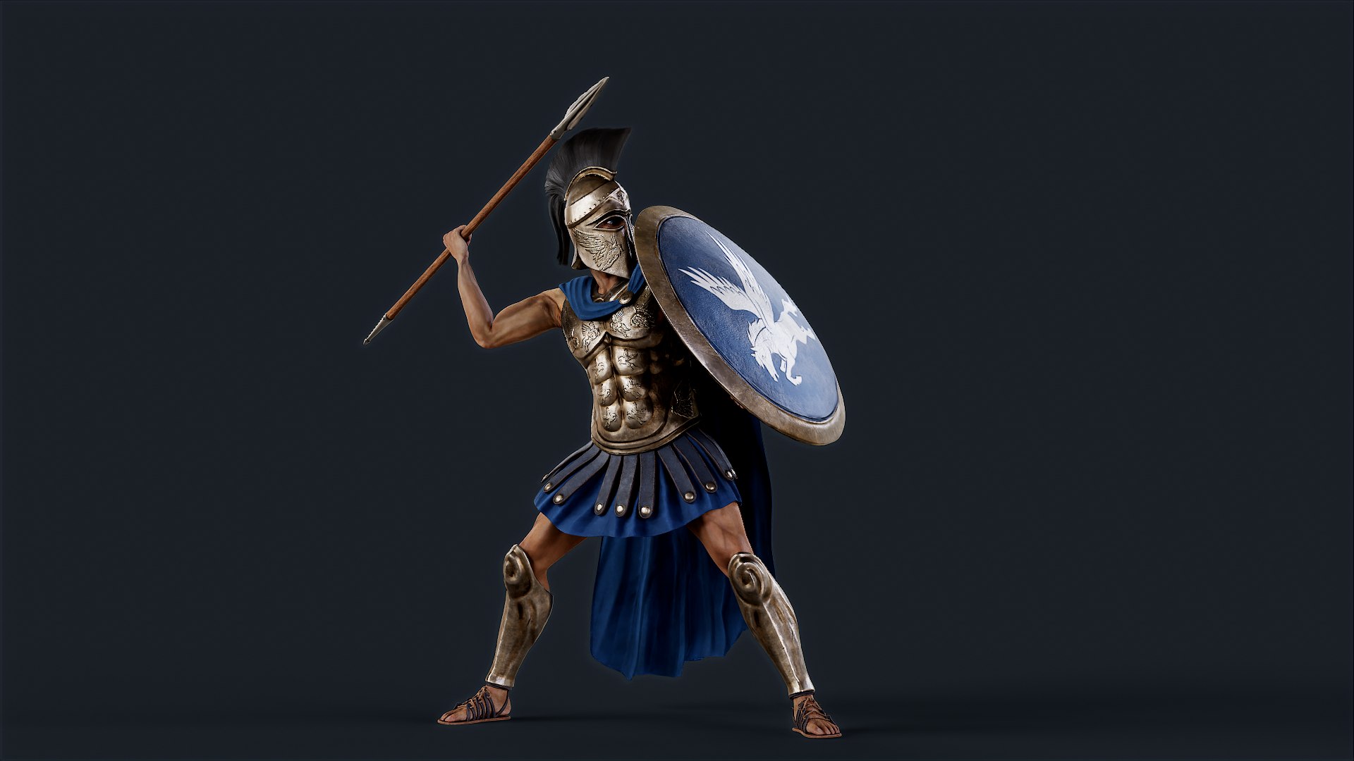 3D ATHENIAN HEAVY HOPLITE Model - TurboSquid 2289889