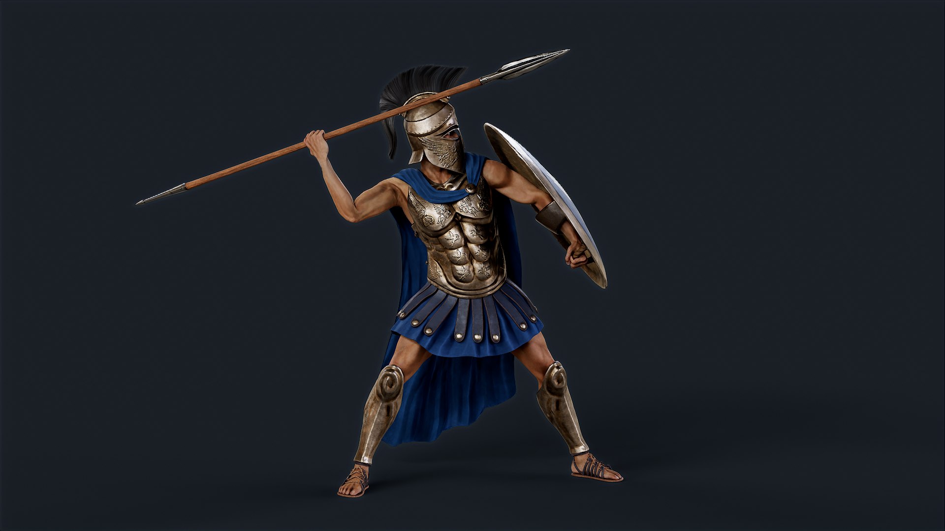 3D ATHENIAN HEAVY HOPLITE Model - TurboSquid 2289889
