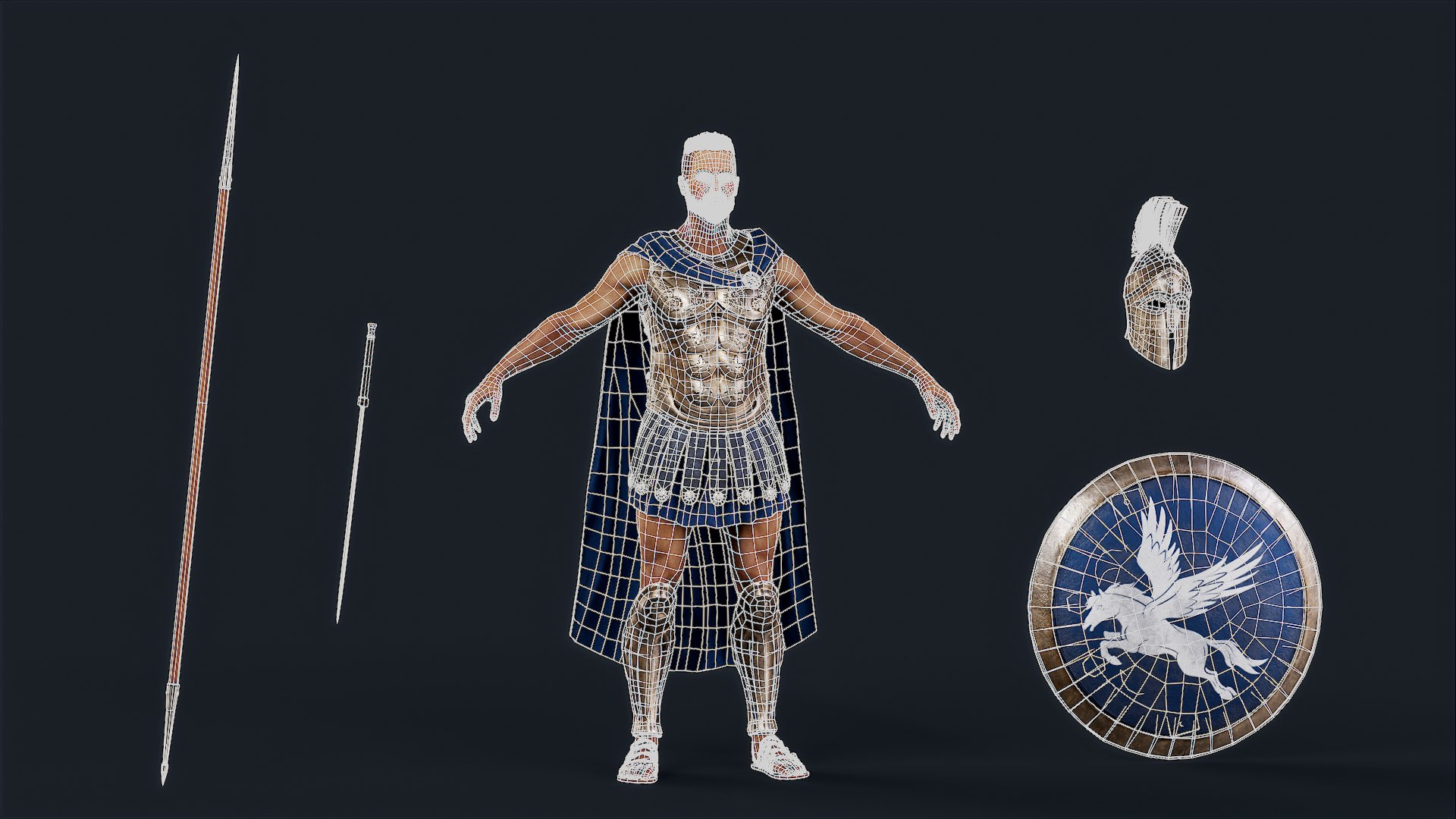 3D ATHENIAN HEAVY HOPLITE Model - TurboSquid 2289889