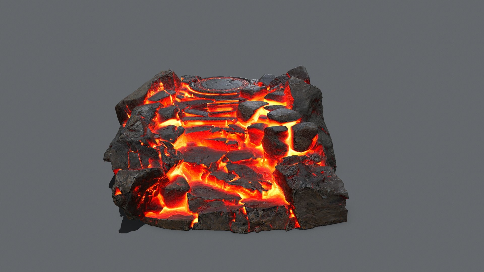 3D Lava Old Temple Model - TurboSquid 2290892