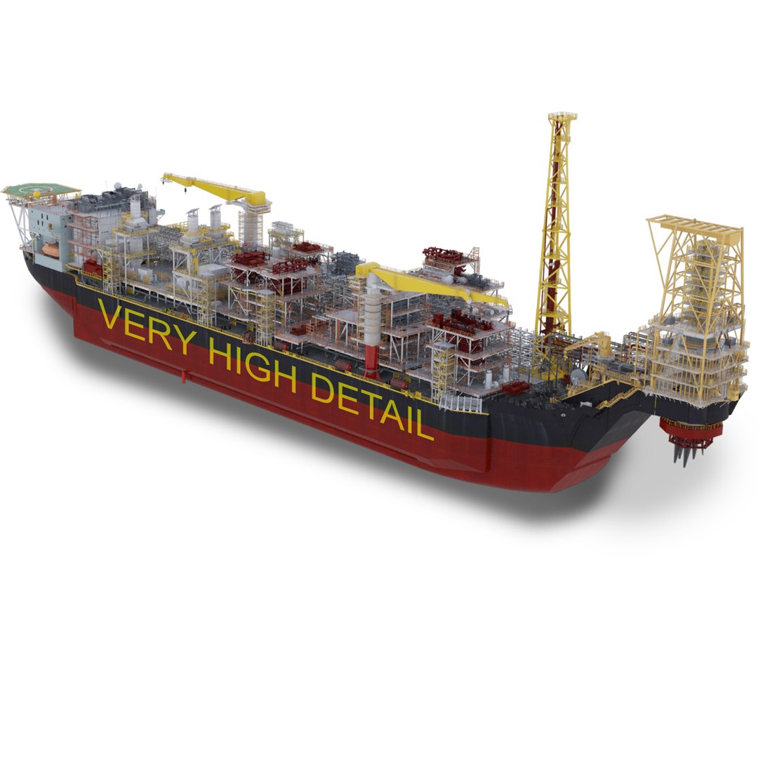 modèle 3D de FPSO super détaillé - TurboSquid 1929963