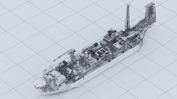 3D FPSO Super Detailed model - TurboSquid 1929963