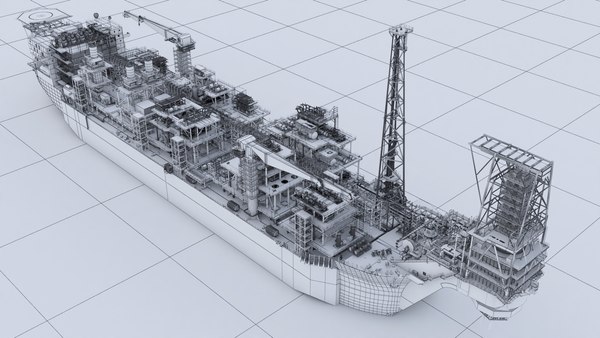 3D FPSO Super Detailed model - TurboSquid 1929963