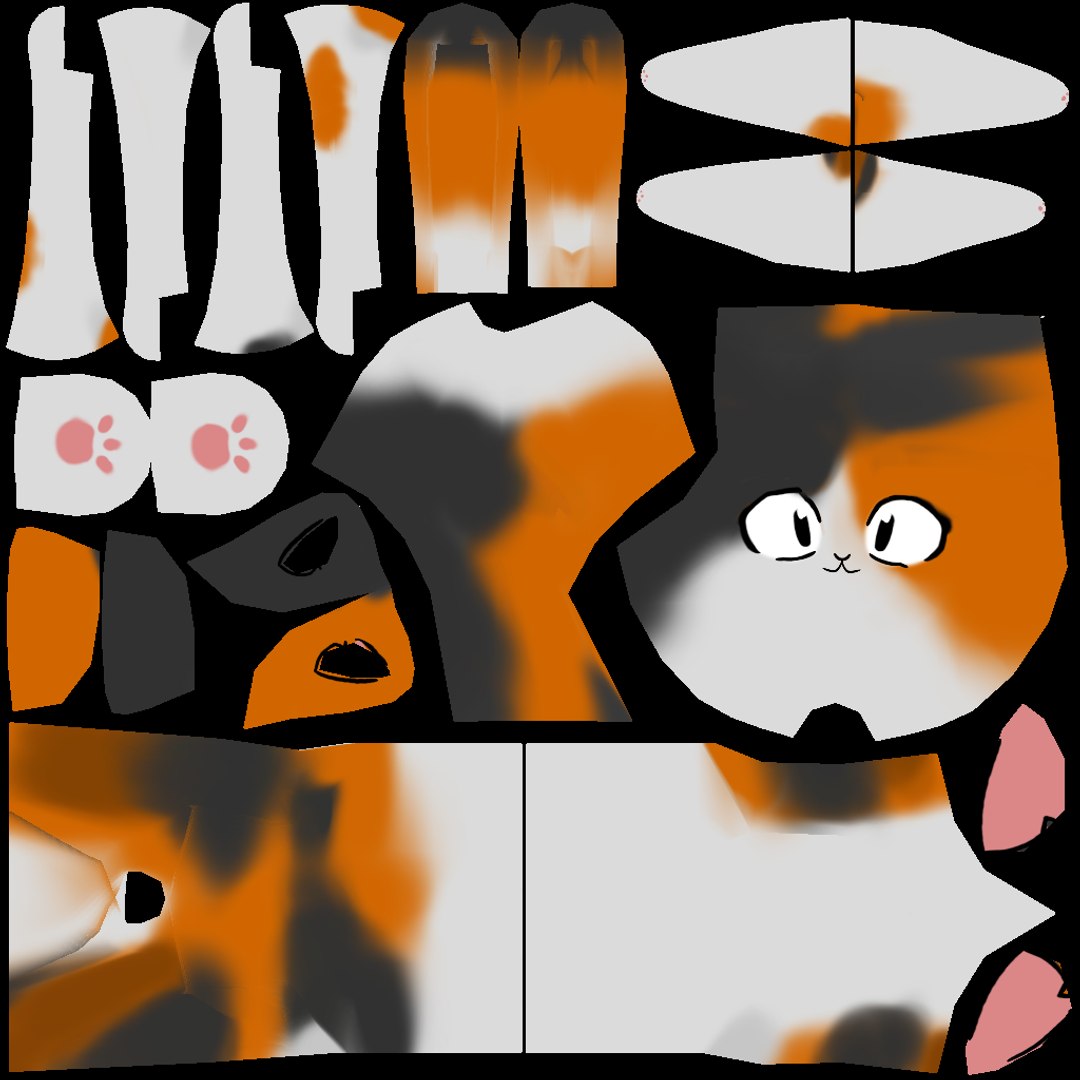 3D CALICO CAT Model - TurboSquid 2221209