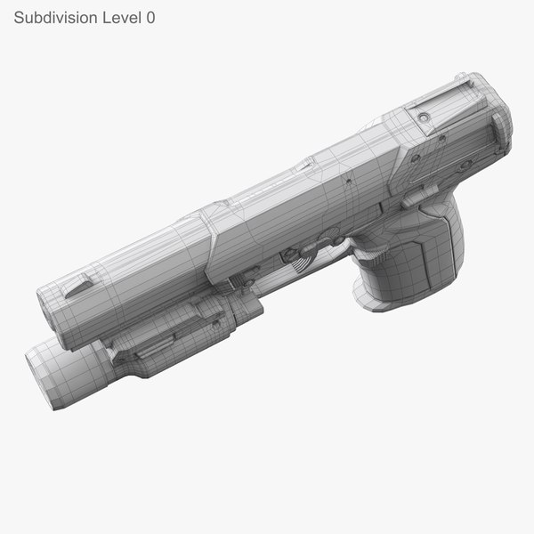 3d max gun fn five-seven