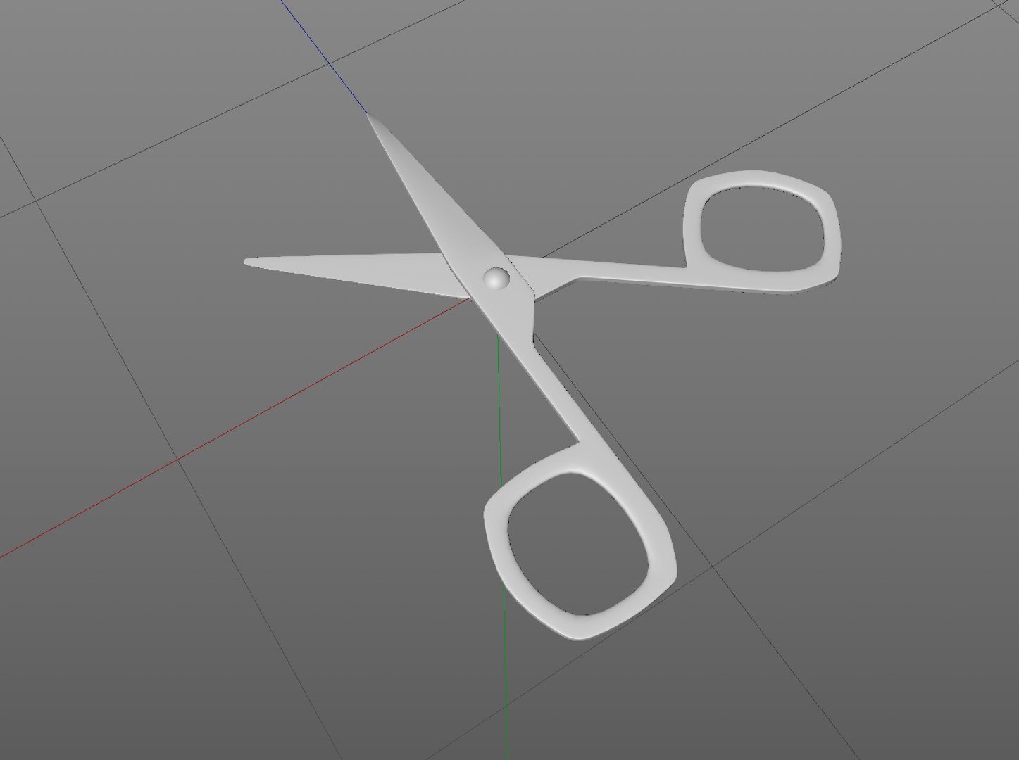 3d Scissor Tool Model