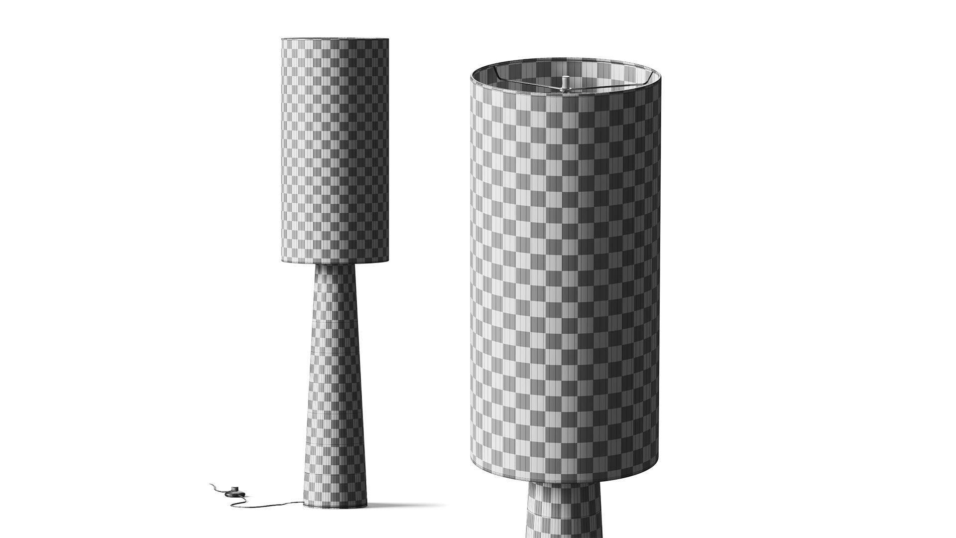 3D Abigail Ahern Linen Rylan Floor Lamp Model - TurboSquid 2272118