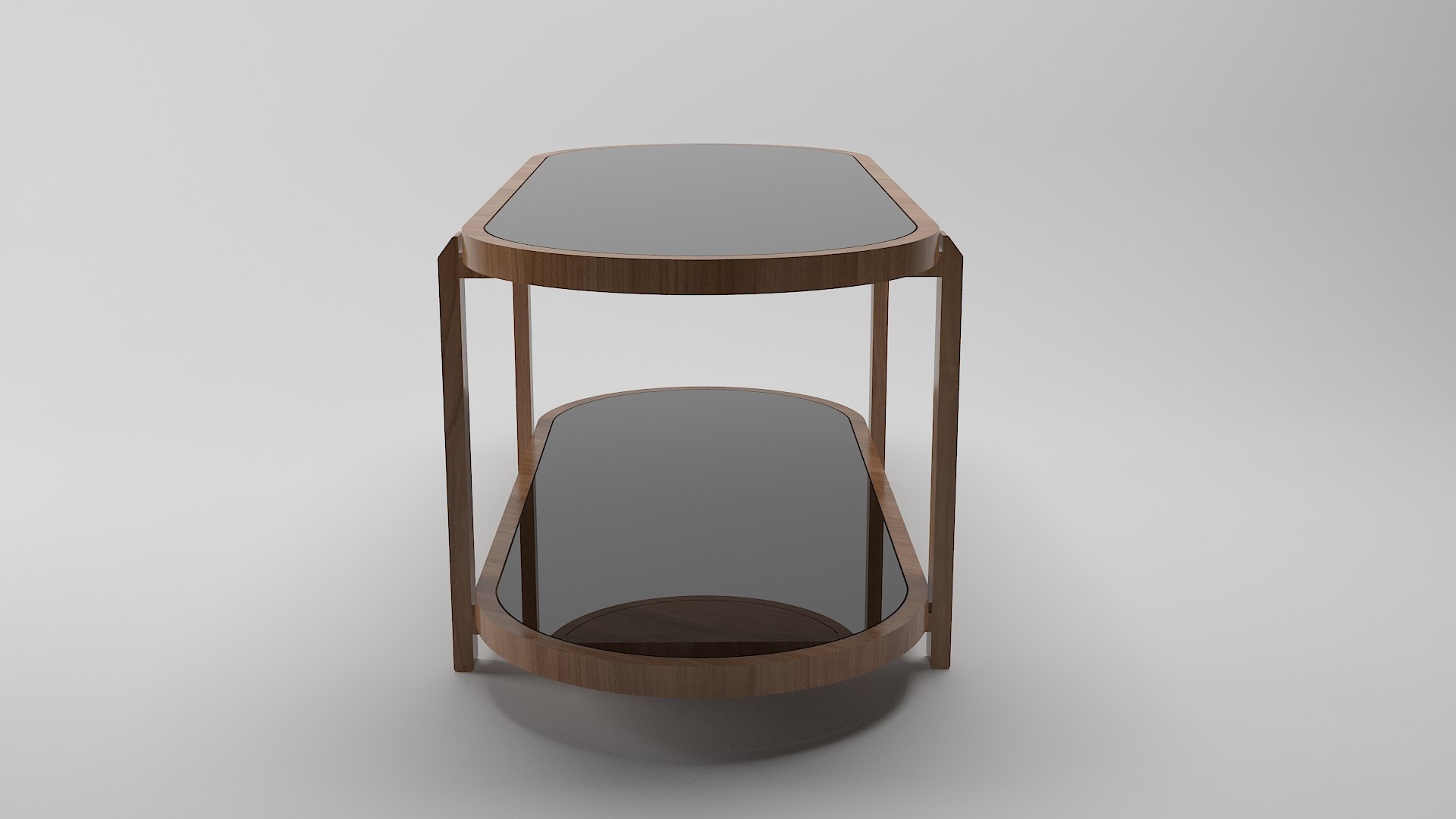 3D Coffee Table Oval Model - TurboSquid 1899552
