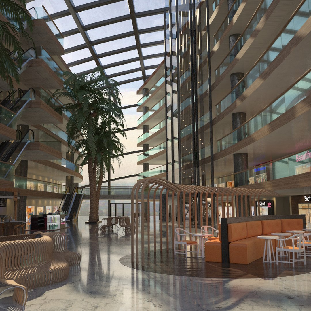 Mall And Shopping Center Interior Design 3D Model - TurboSquid 1974632