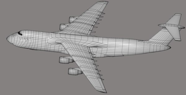 3d lockheed c5 galaxy model